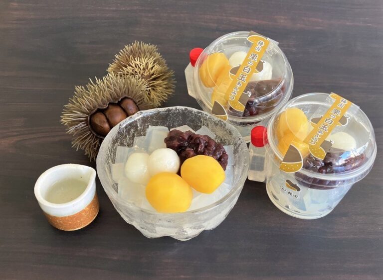 【季節限定】栗の白玉あんみつ | 浅草下町の梅園